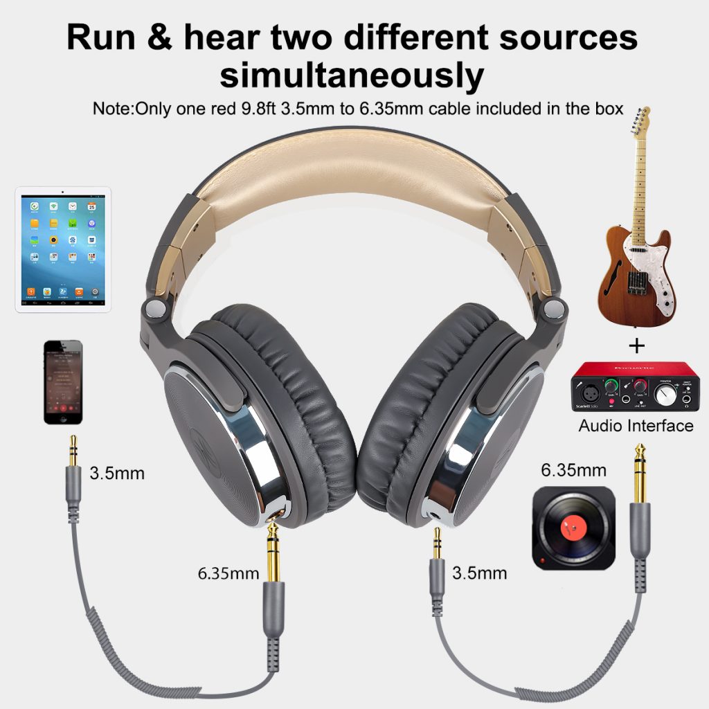 OneOdio Pro-10 Studio & DJ Koptelefoon (Grijs) - OneOdio Nederland